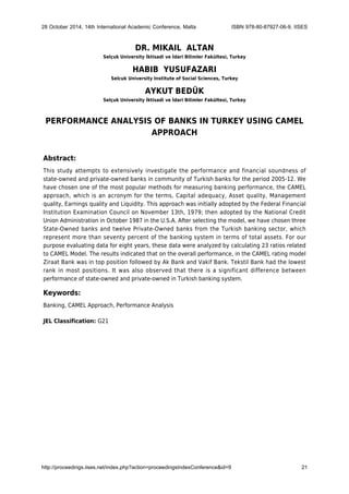 Camel's approach report | PDF | Business Banking & Finance | Business