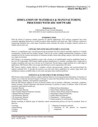 Proceedings of Modern materials and methods in Engineeing | PDF