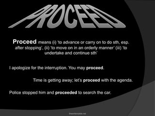 Proceed v. Precede | PPTX