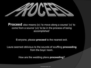 Proceed v. Precede | PPTX