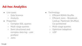 Procella: A fast versatile SQL query engine powering data at Youtube | PPT