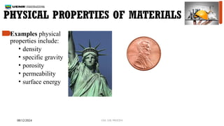 PROPERTIES OF CIVIL ENGINEERING MATERIALS 2024 FOR STUDENTS | PPTX