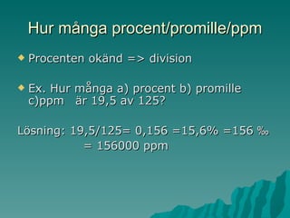 Procent, promille,ppm | PPT