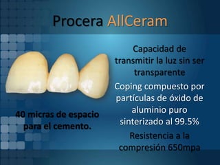 Coronas Procera All Ceram | PPTX