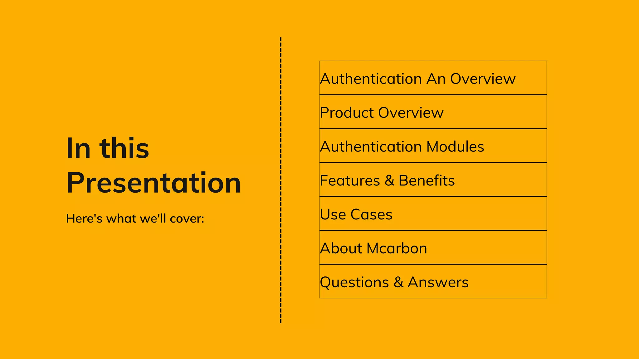 Procert Authentication Platform by Mcarbon | PPT