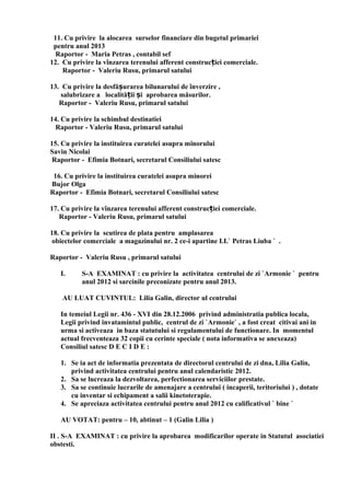 Proces verbal nr. 2 din 12.04.2013