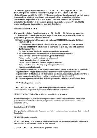 Proces verbal nr. 2 din 12.04.2013