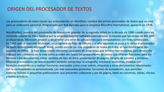 Procesador de textos | PPTX