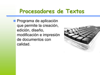 Procesador de textos | PPTX