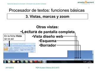 Procesador De Textos Funciones Básicas Pptx