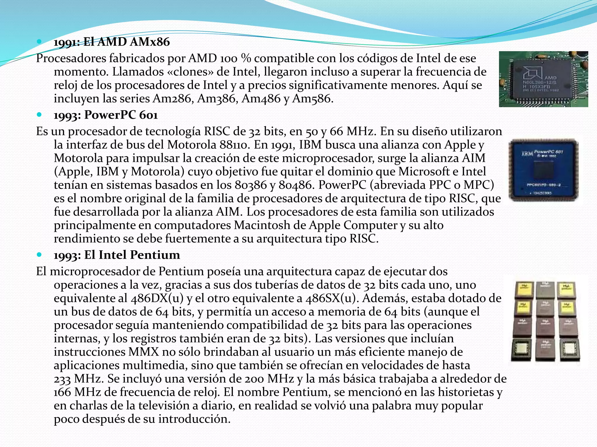 Evolucion de los procesadores | PPTX
