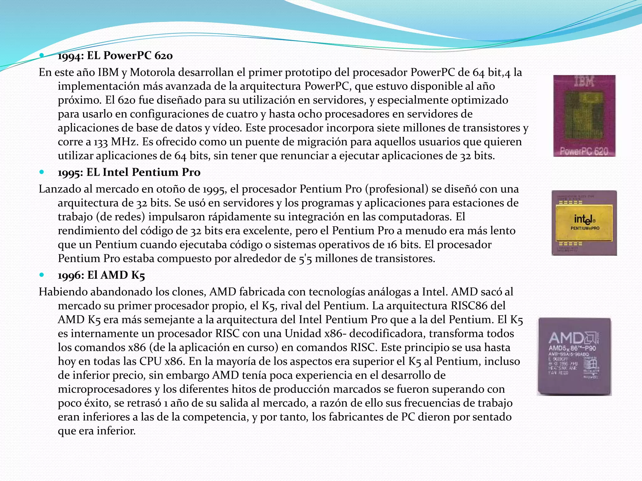 Evolucion de los procesadores | PPTX