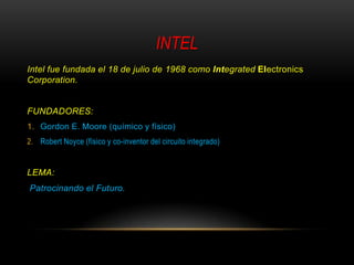 Procesadores intel | PPTX