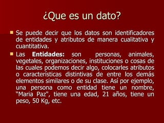 Procesamiento de datos | PPT