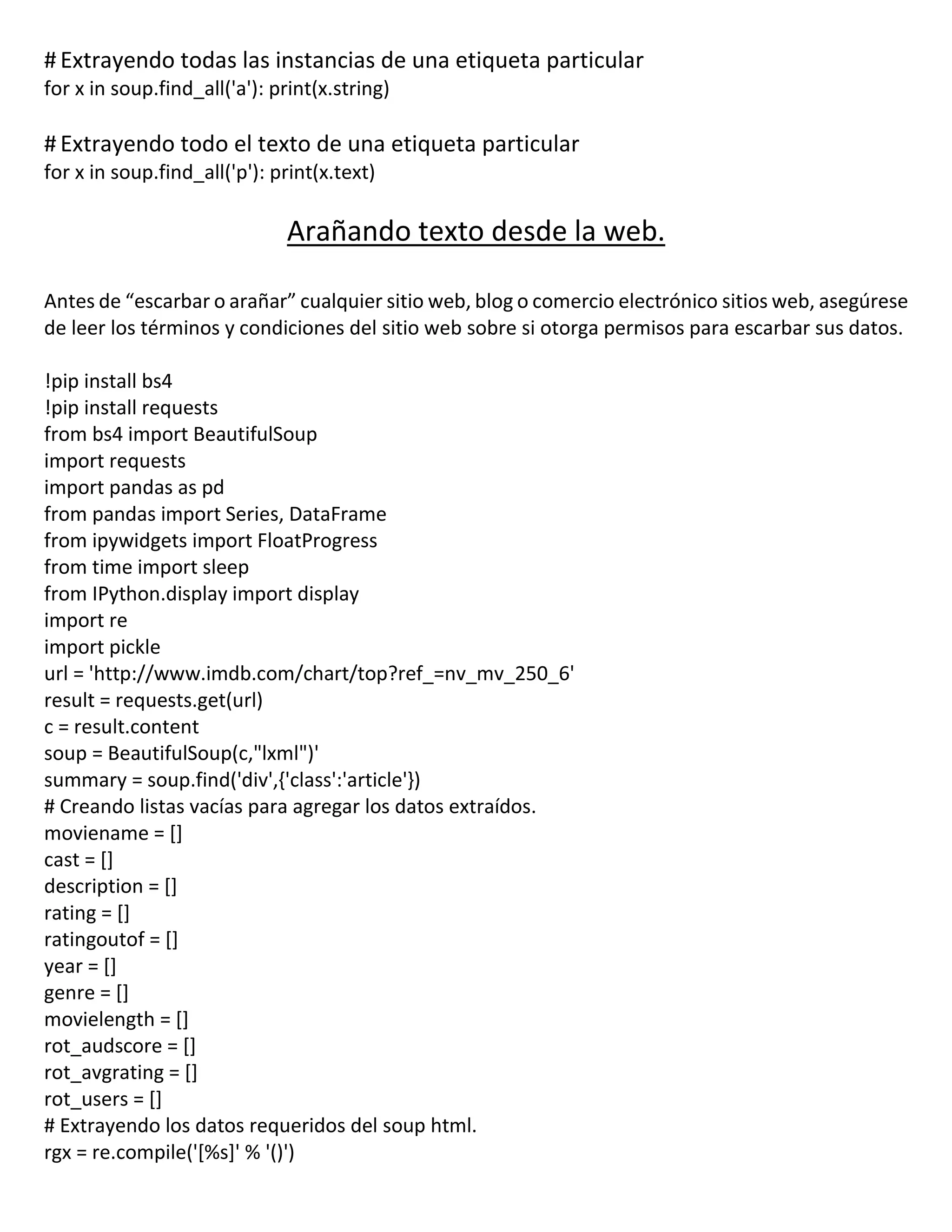 Procesamiento del lenguaje natural con python | PDF