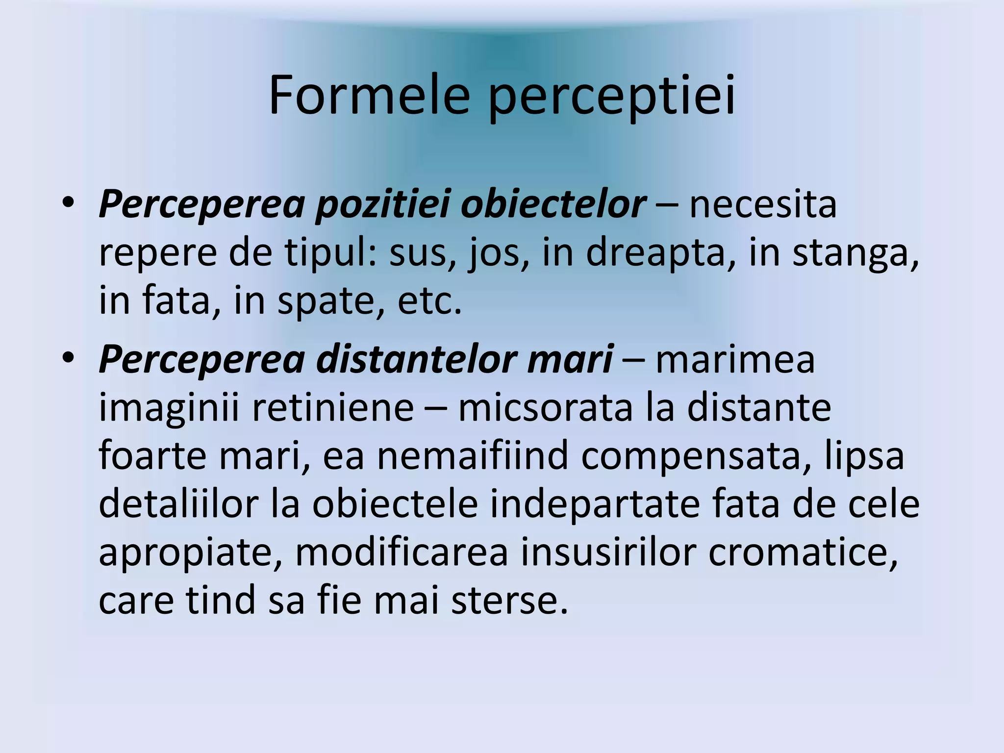 Procesele psihice senzoriale | PPT