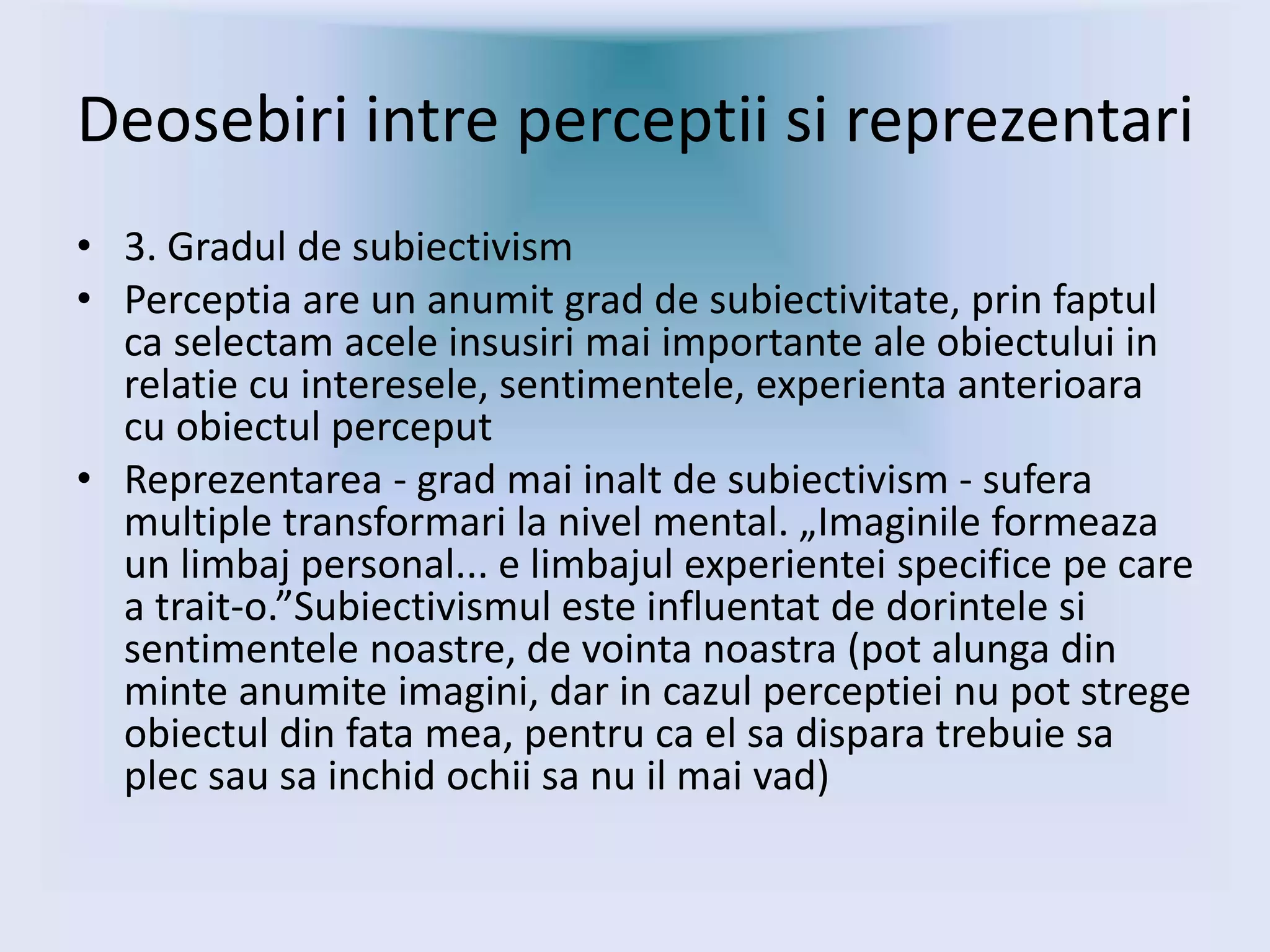 Procesele psihice senzoriale | PPT