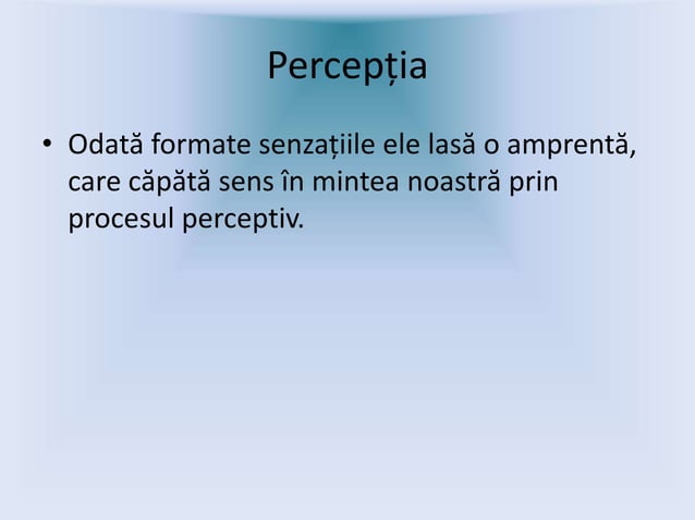 Procesele psihice senzoriale | PPT