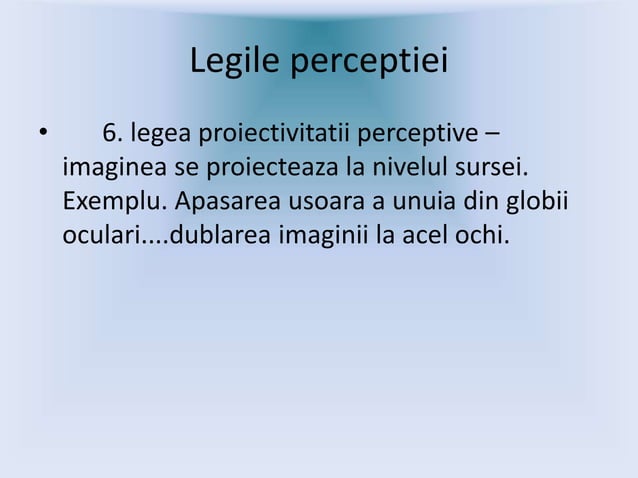 Procesele psihice senzoriale | PPT