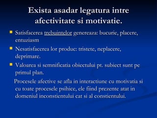Procesepsihicereglatorii afectivitate | PPT