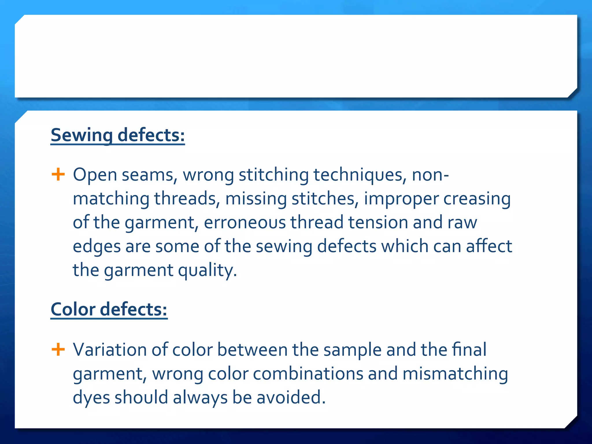 Proces flow in apparel industry | PDF