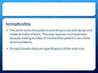 Proces flow in apparel industry | PDF