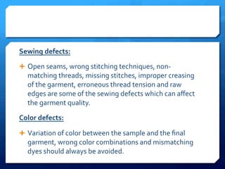 Proces flow in apparel industry | PDF