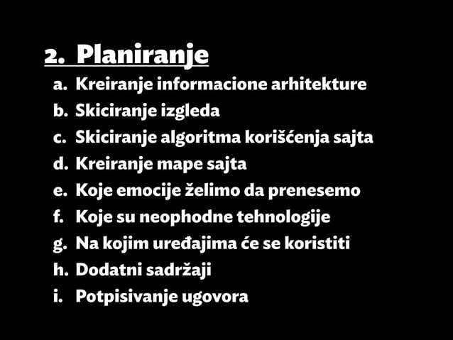 Proces izrade web sajta | PDF