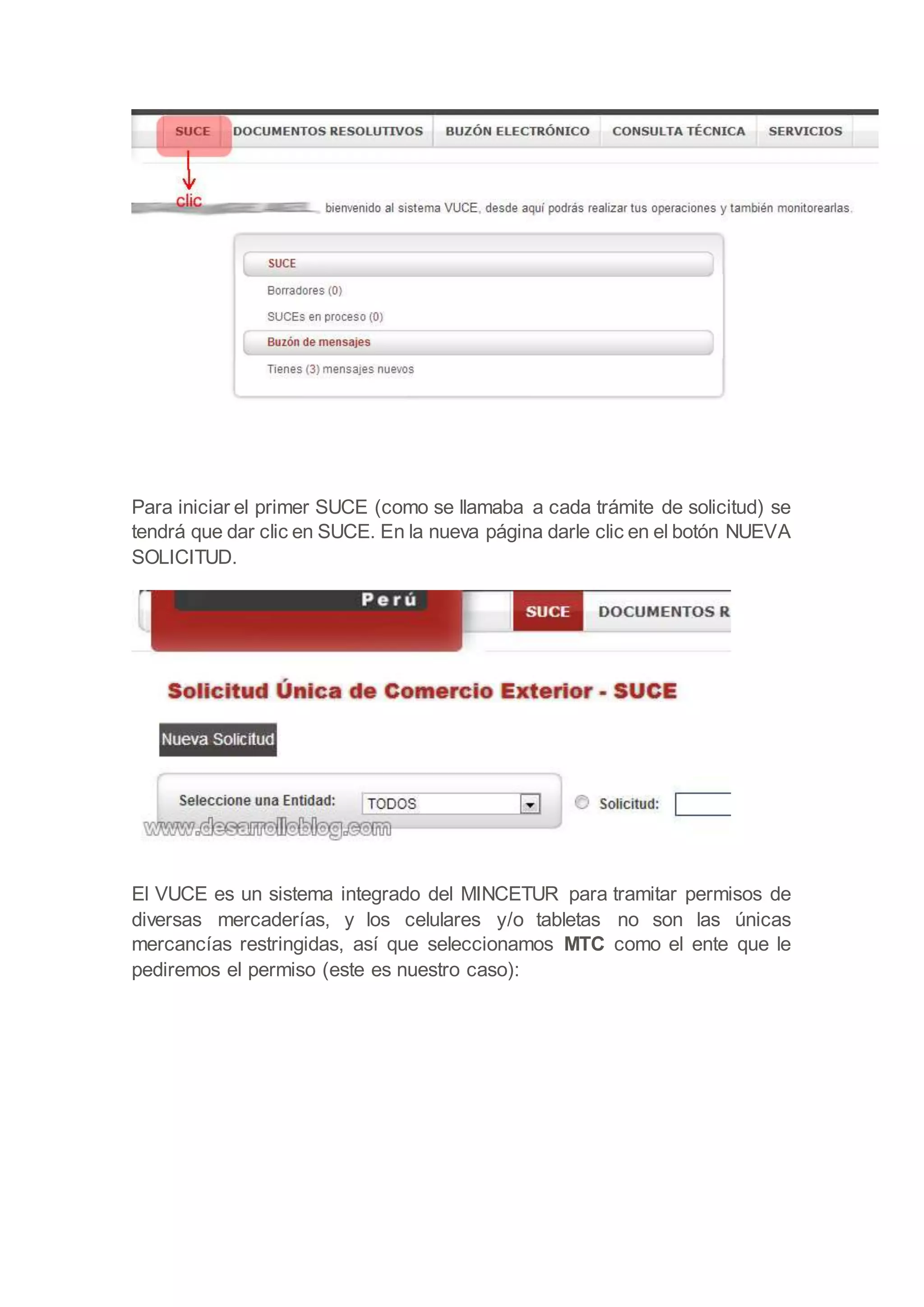 Proceso permiso de internamiento mtc- proceso | DOCX
