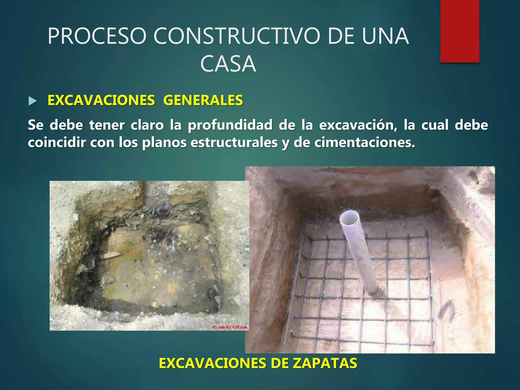 Proceso constructivo de casa | PPTX