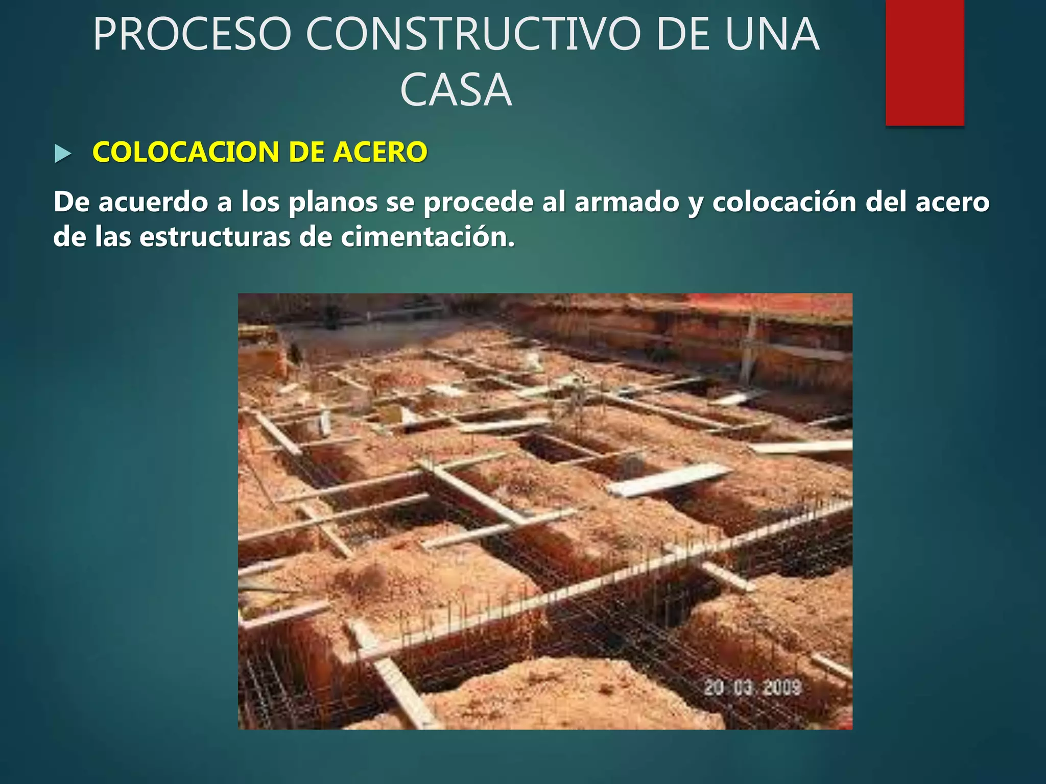 Proceso constructivo de casa | PPTX