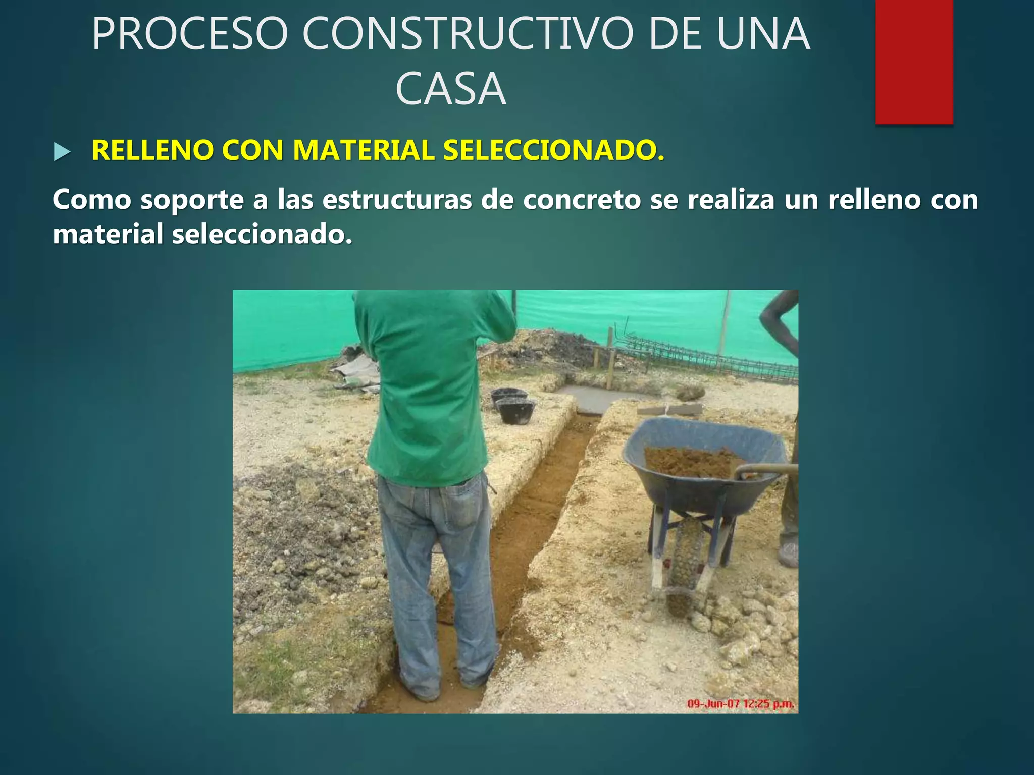 Proceso constructivo de casa | PPTX
