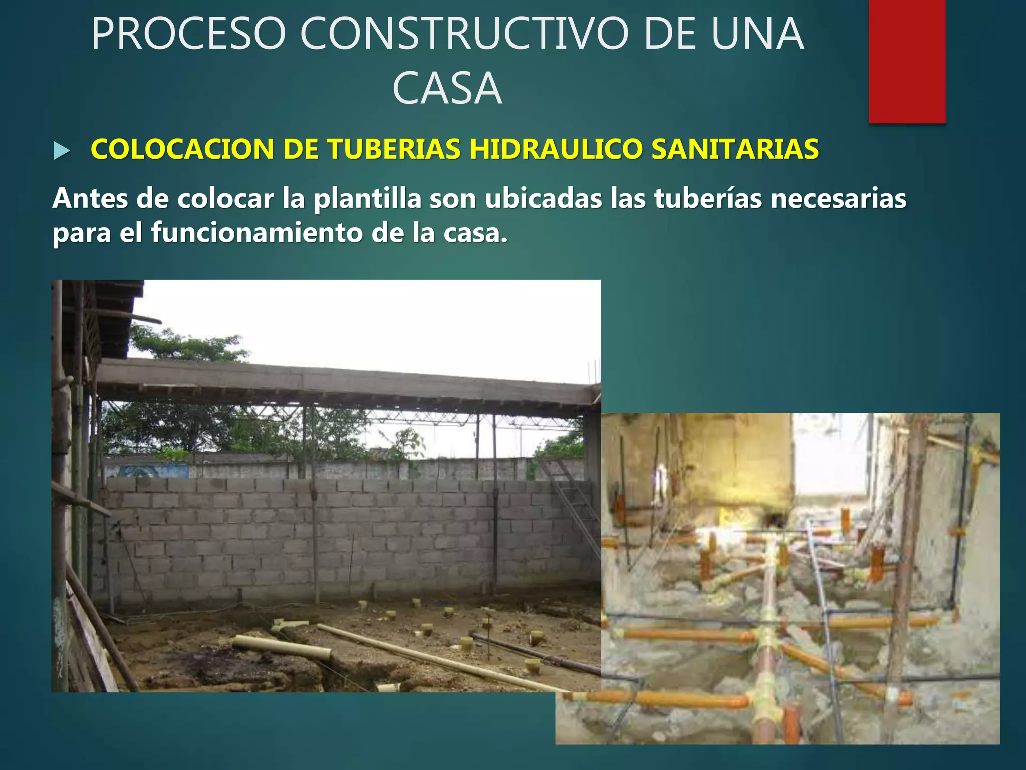 Proceso constructivo de casa | PPTX