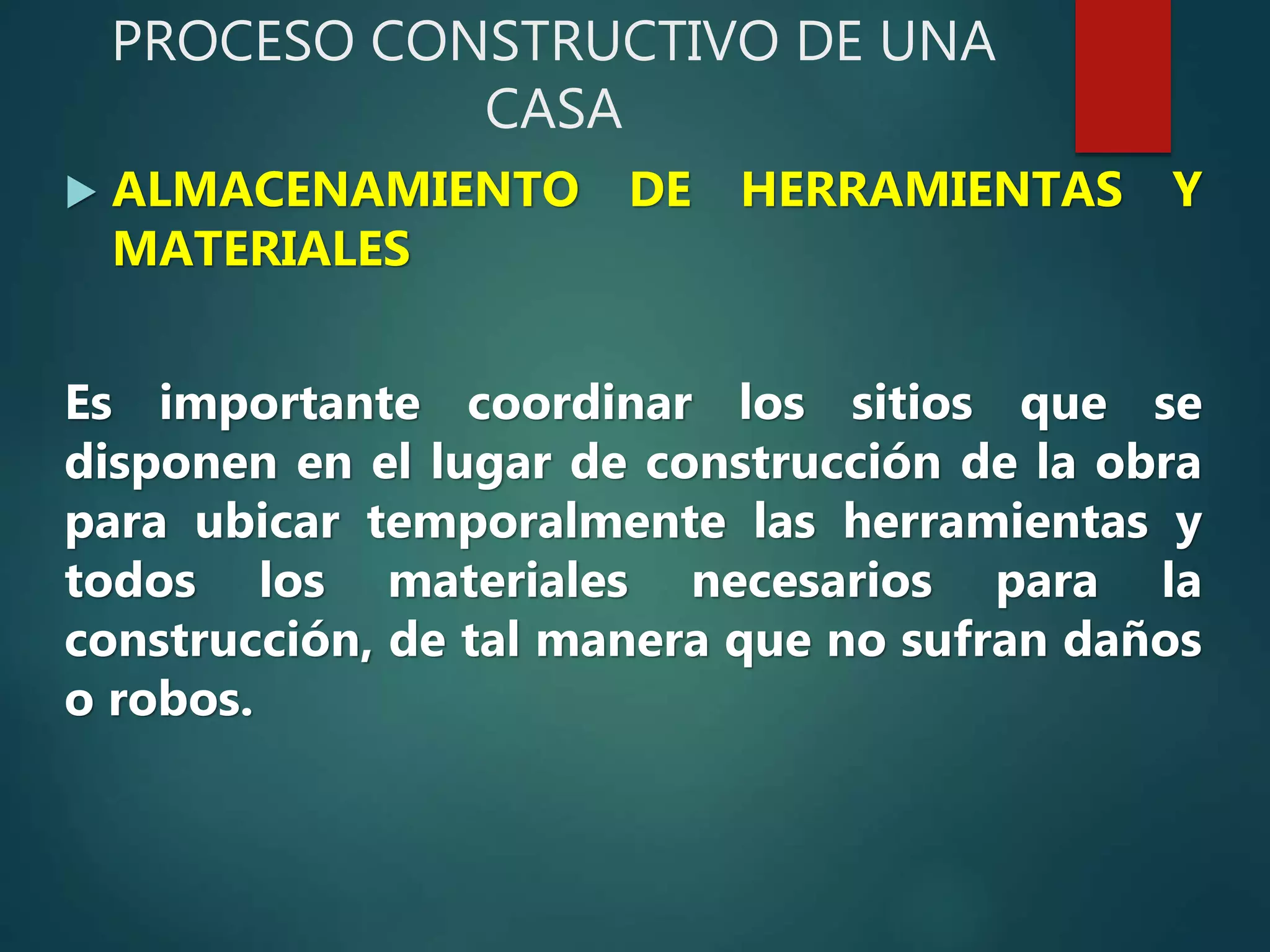 Proceso constructivo de casa | PPTX