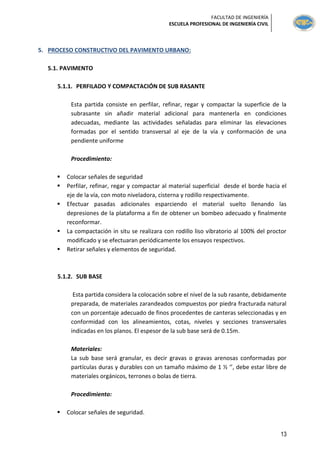 Proceso constructivo de pavimento flexible | PDF | Civil Engineering Industry | Industries