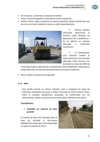 Proceso constructivo de pavimento flexible | PDF | Civil Engineering Industry | Industries