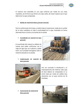 Proceso constructivo de pavimento flexible | PDF | Civil Engineering Industry | Industries