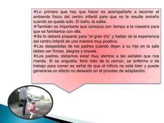Proceso de adaptacion de niños y niñas de 1 a 2 años por elizabeth ...
