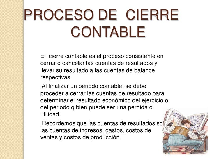 Proceso De Cierre Contable - probsofcreditos