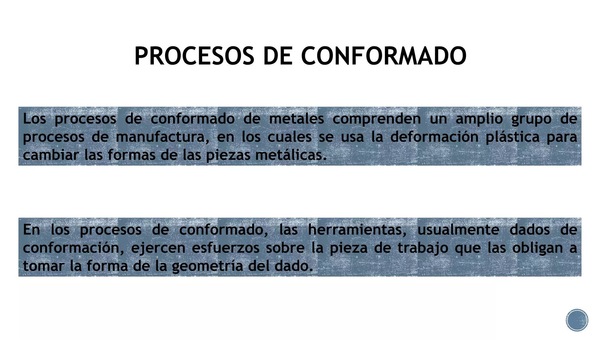 Proceso de conformado | PDF