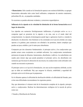 Proceso de elaboracion de las capsulas duras | DOCX