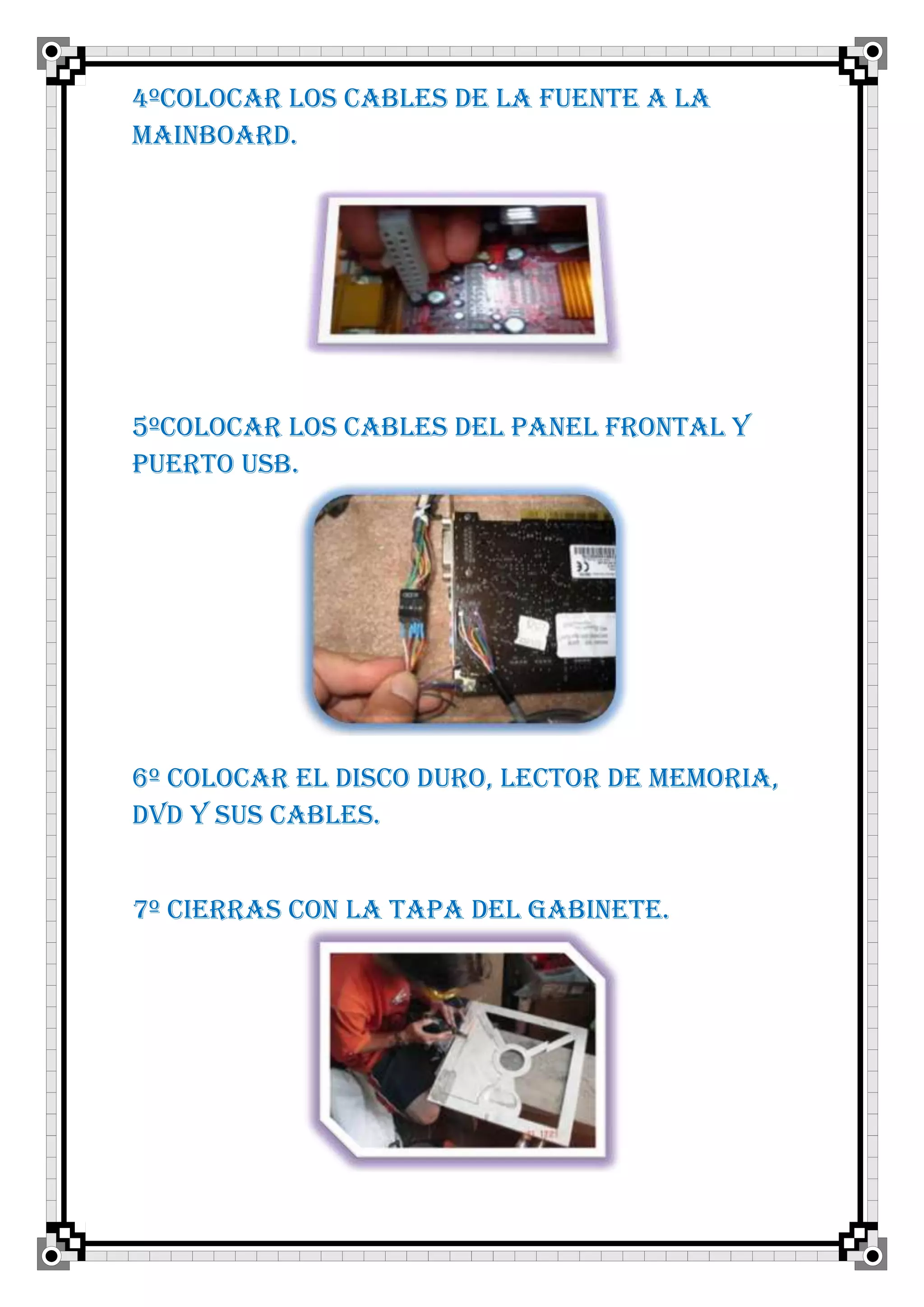 Proceso de ensamblaje | DOCX