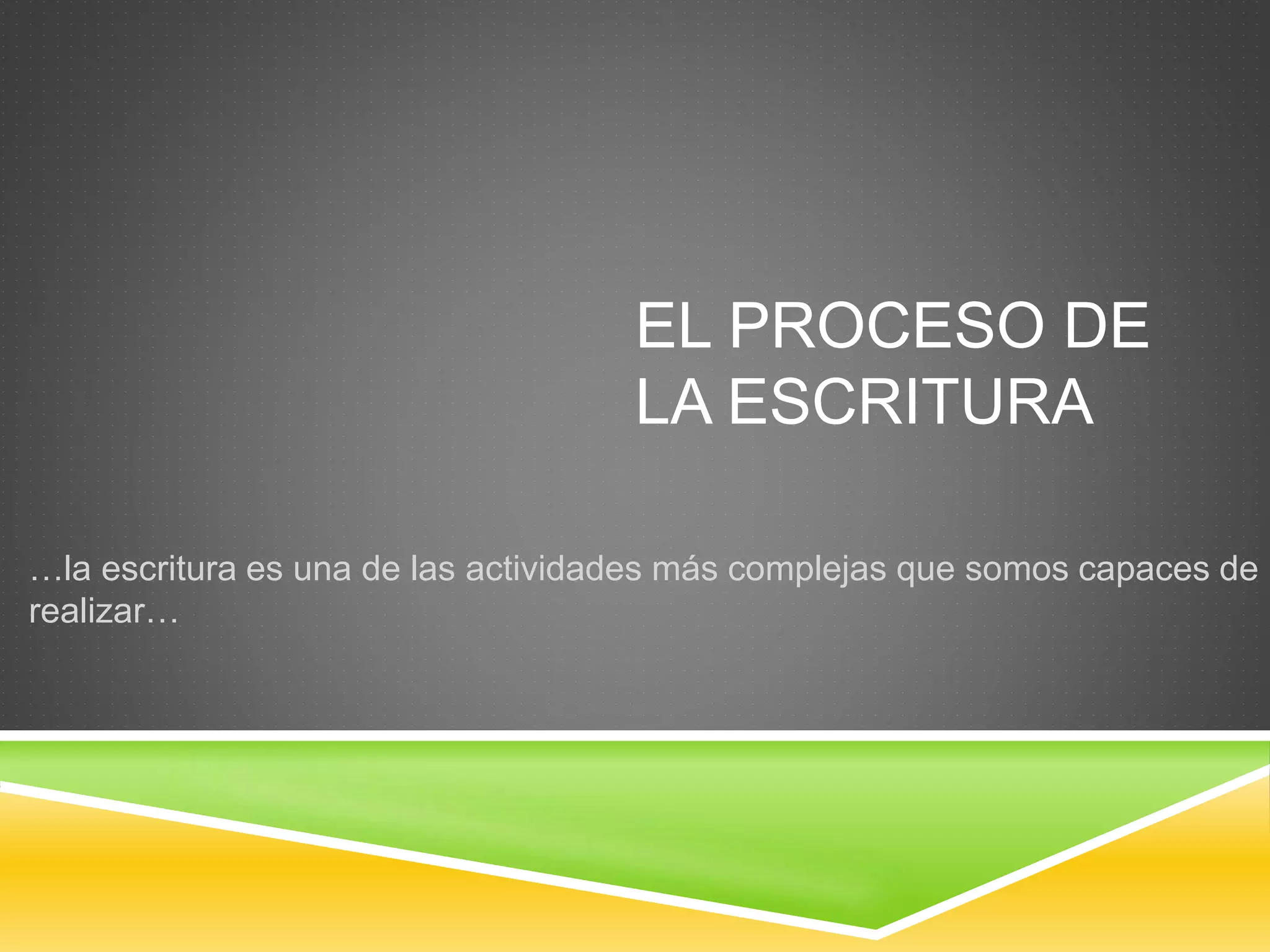 Proceso de escritura | PPTX