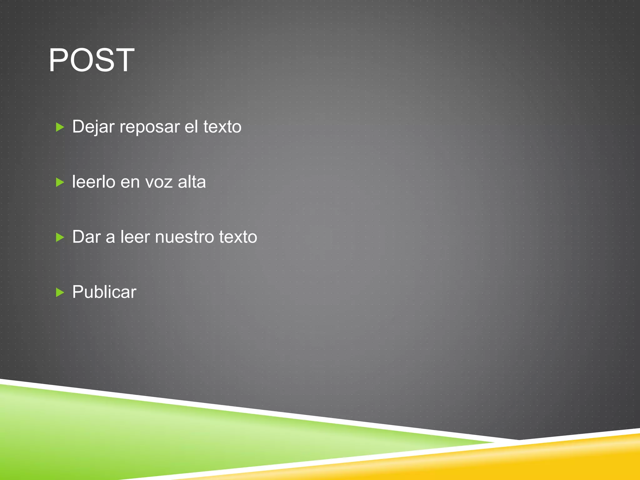 Proceso de escritura | PPT