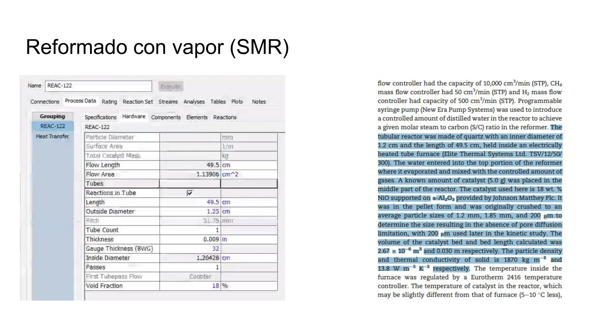 PROCESO DE GENERACIÓN DE HIDRÓGENO UTILIZANDO REFORMADO CON VAPOR DE ...