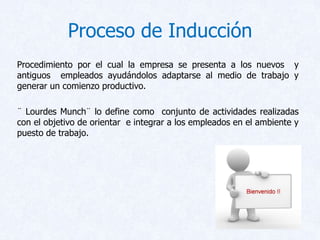 Proceso de inducción del personal | PPTX