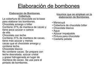 Proceso del chocolate | PPT