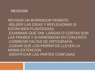 TALLER DE REDACCIÓN 1 | PPT