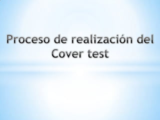 Proceso de realizacion del cover test | PPTX