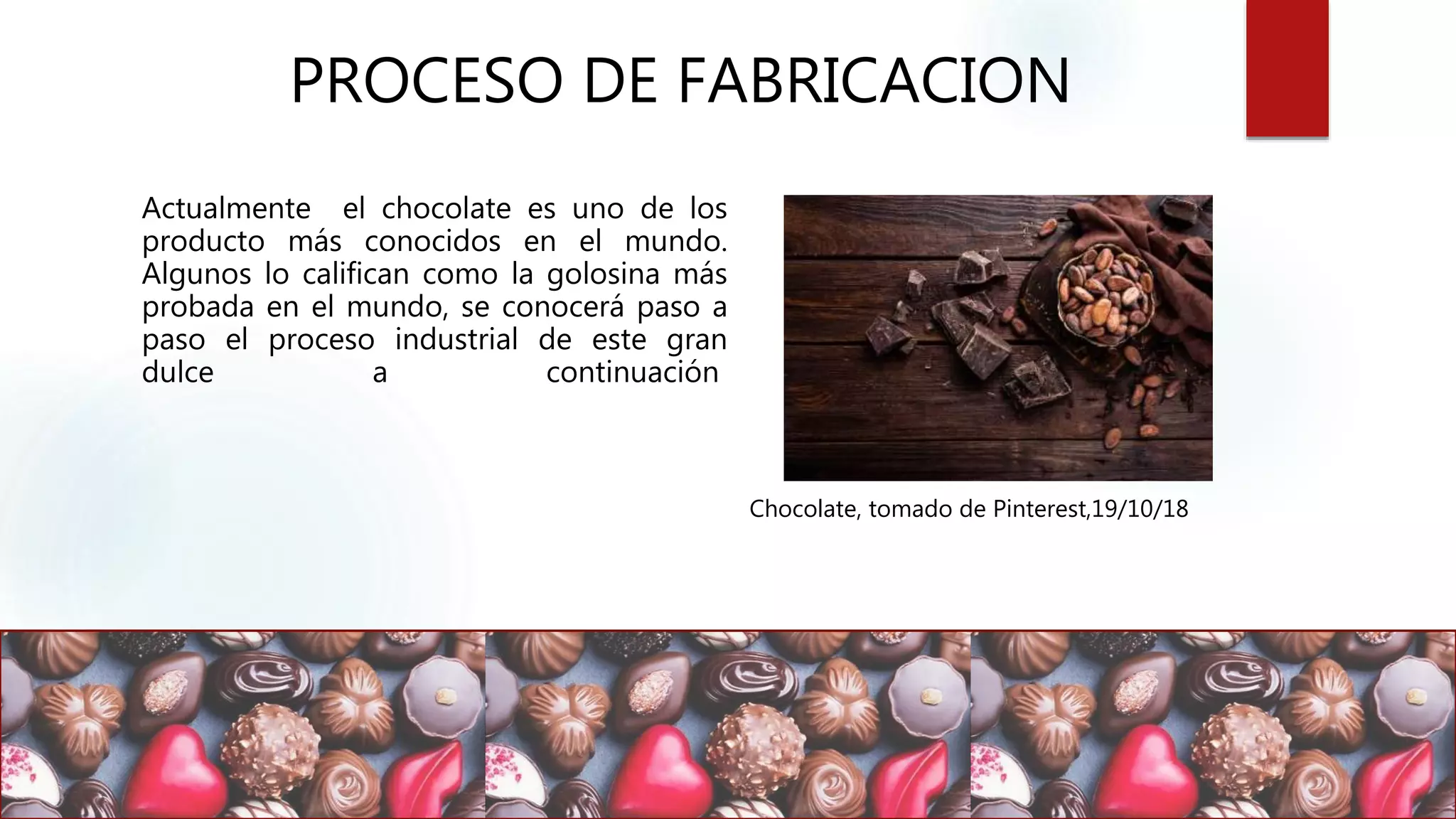 Proceso industrial del chocolate | PPTX